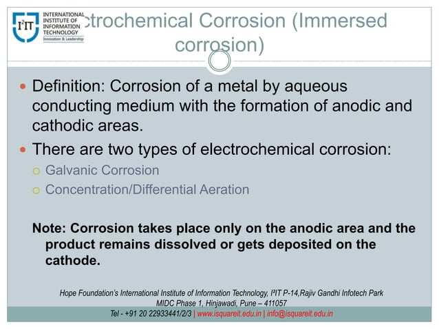 Mechanism of Corrosion | Applied Science | PPTX