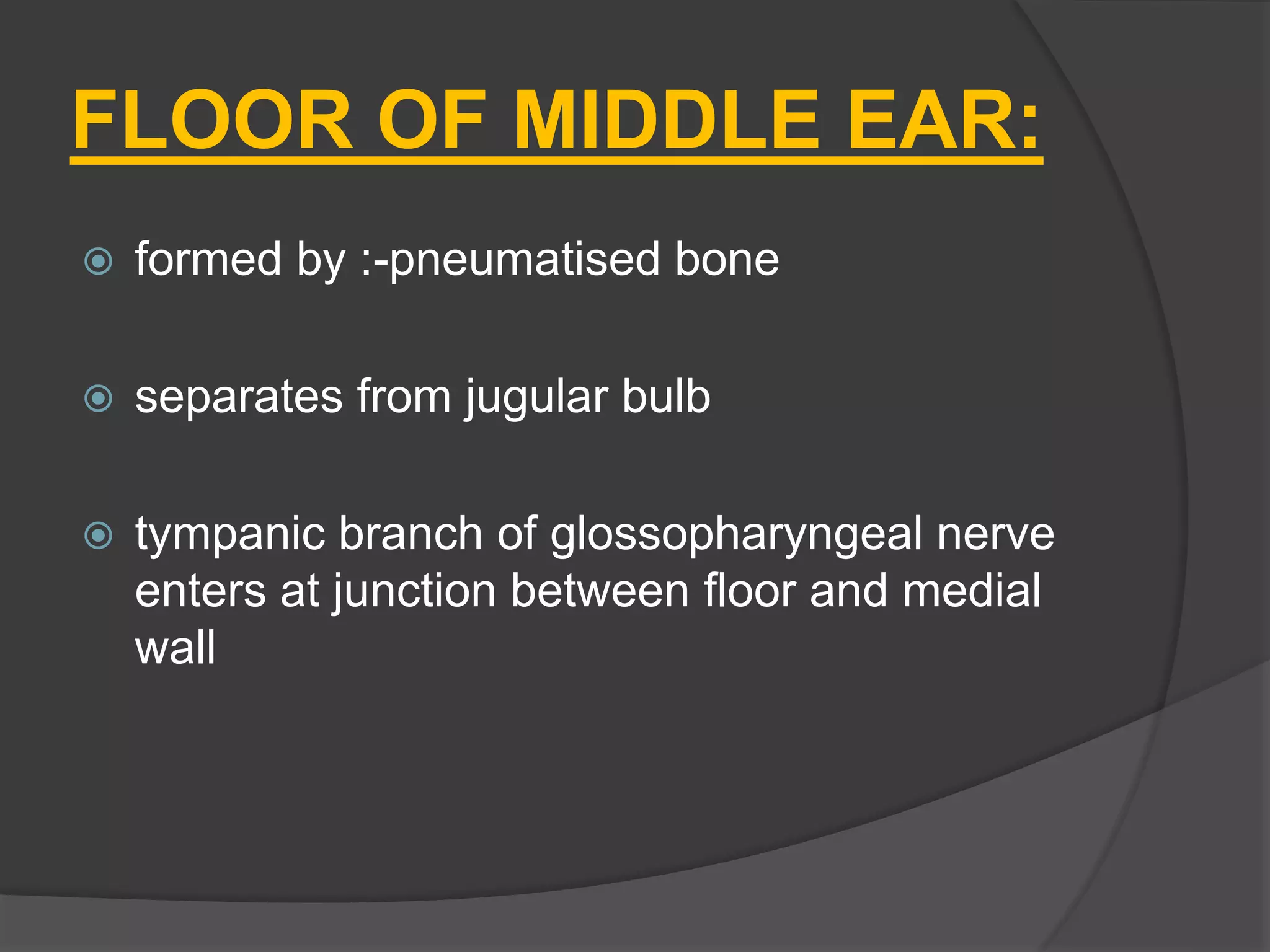 anatomy and physiology of middle ear spaces | PPTX