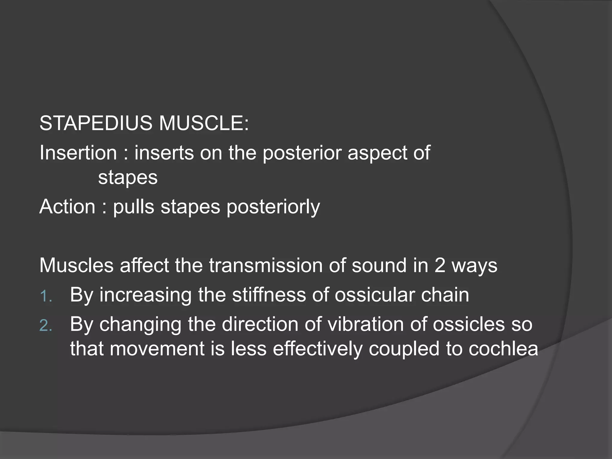 anatomy and physiology of middle ear spaces | PPTX