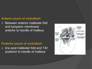 anatomy and physiology of middle ear spaces | PPTX