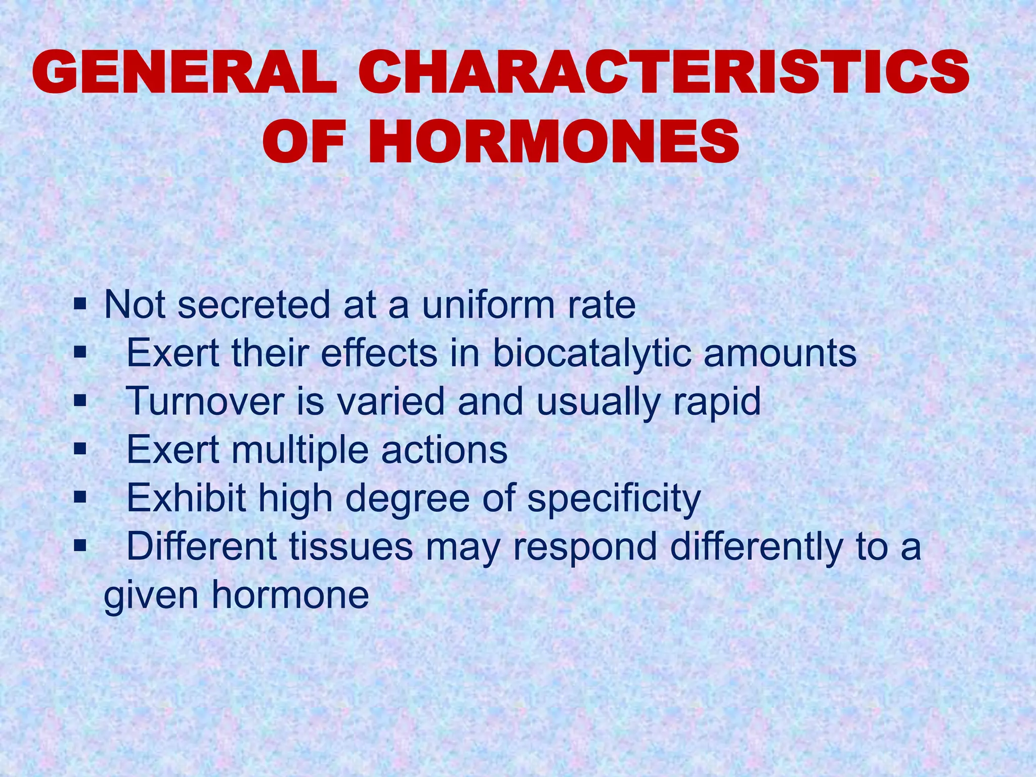 Mechanism & action hormone | PPTX
