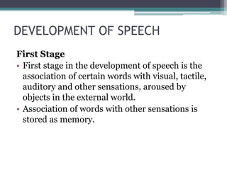 Mechanism and control of speech | PPTX