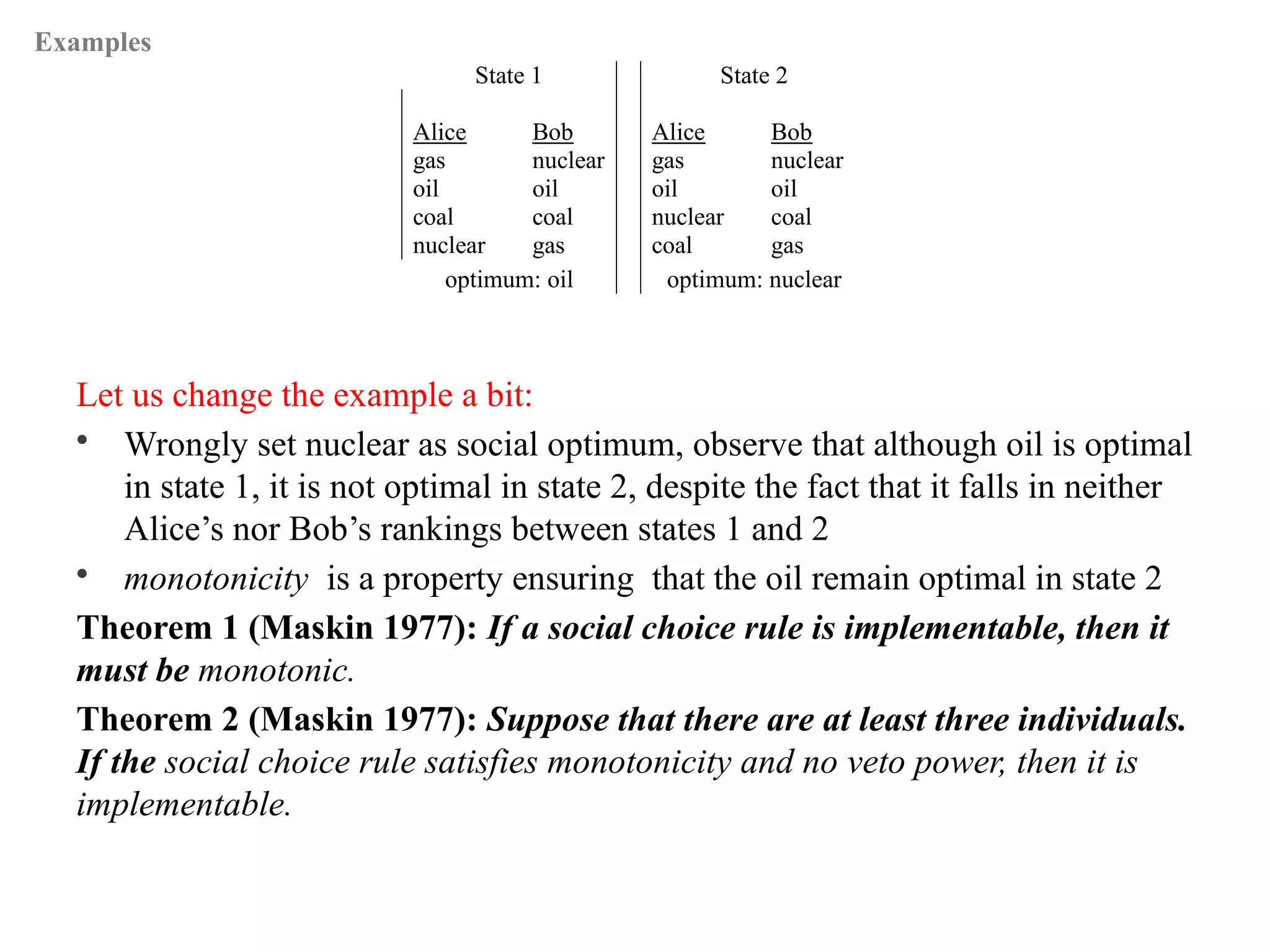 Mechanism design theory examples and complexity | PPT