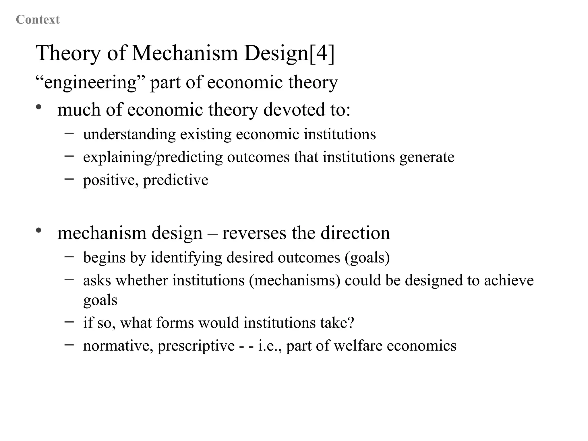 Mechanism design theory examples and complexity | PPT