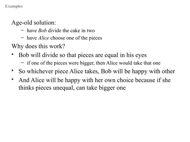 Mechanism design theory examples and complexity | PPT