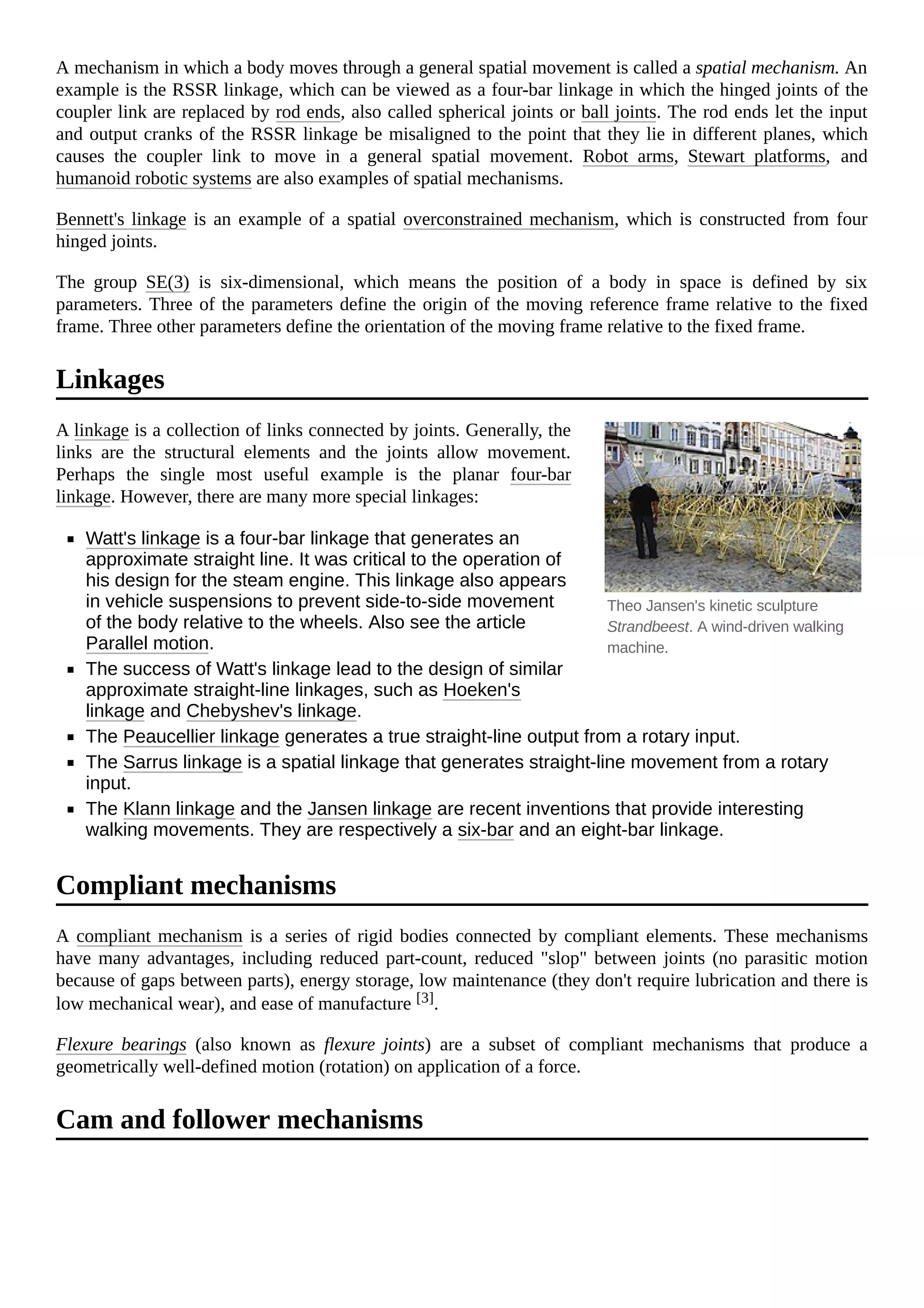 Mechanism (engineering) | PDF
