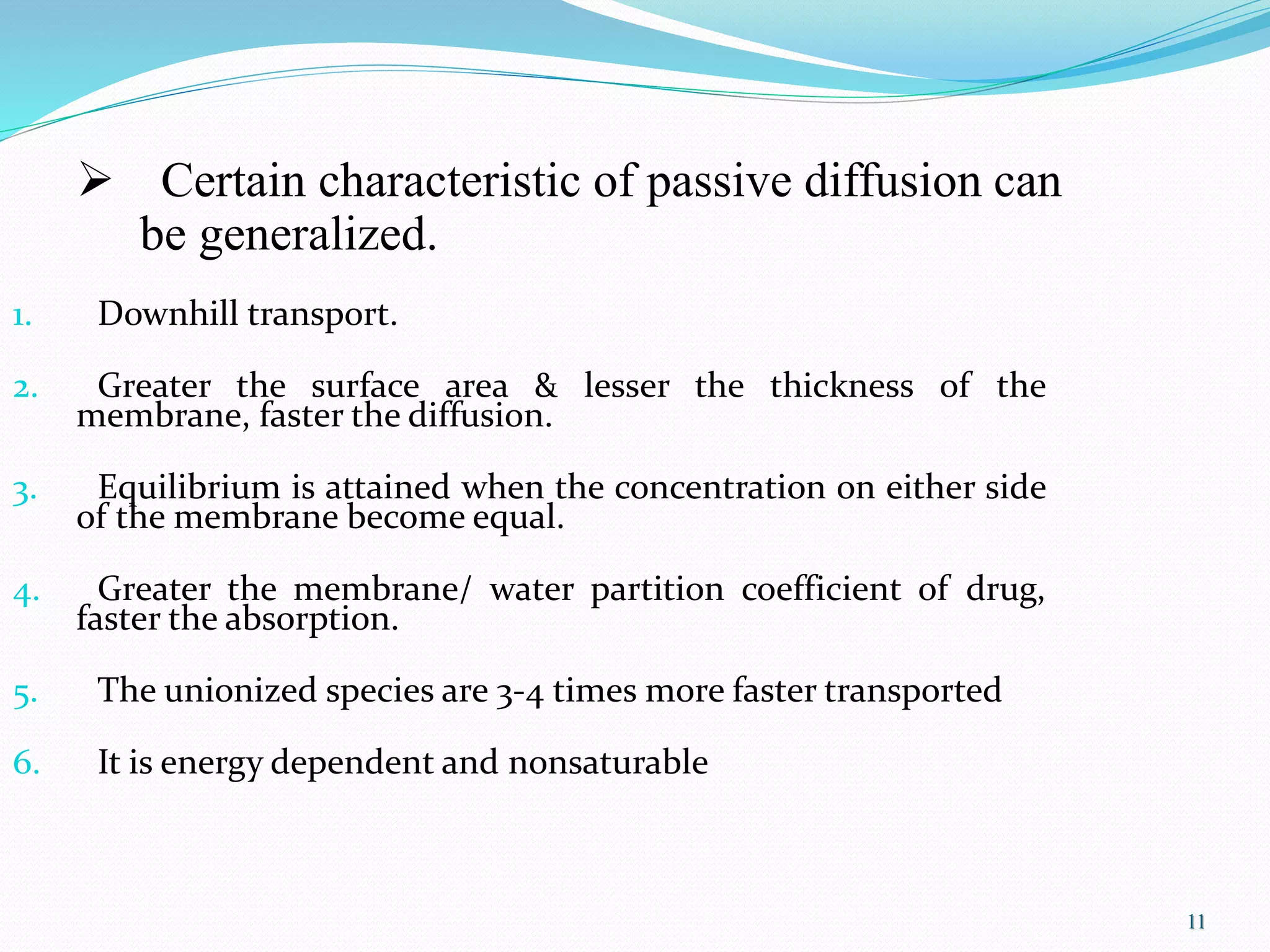 Mechanisms of absorption of drugs | PPTX