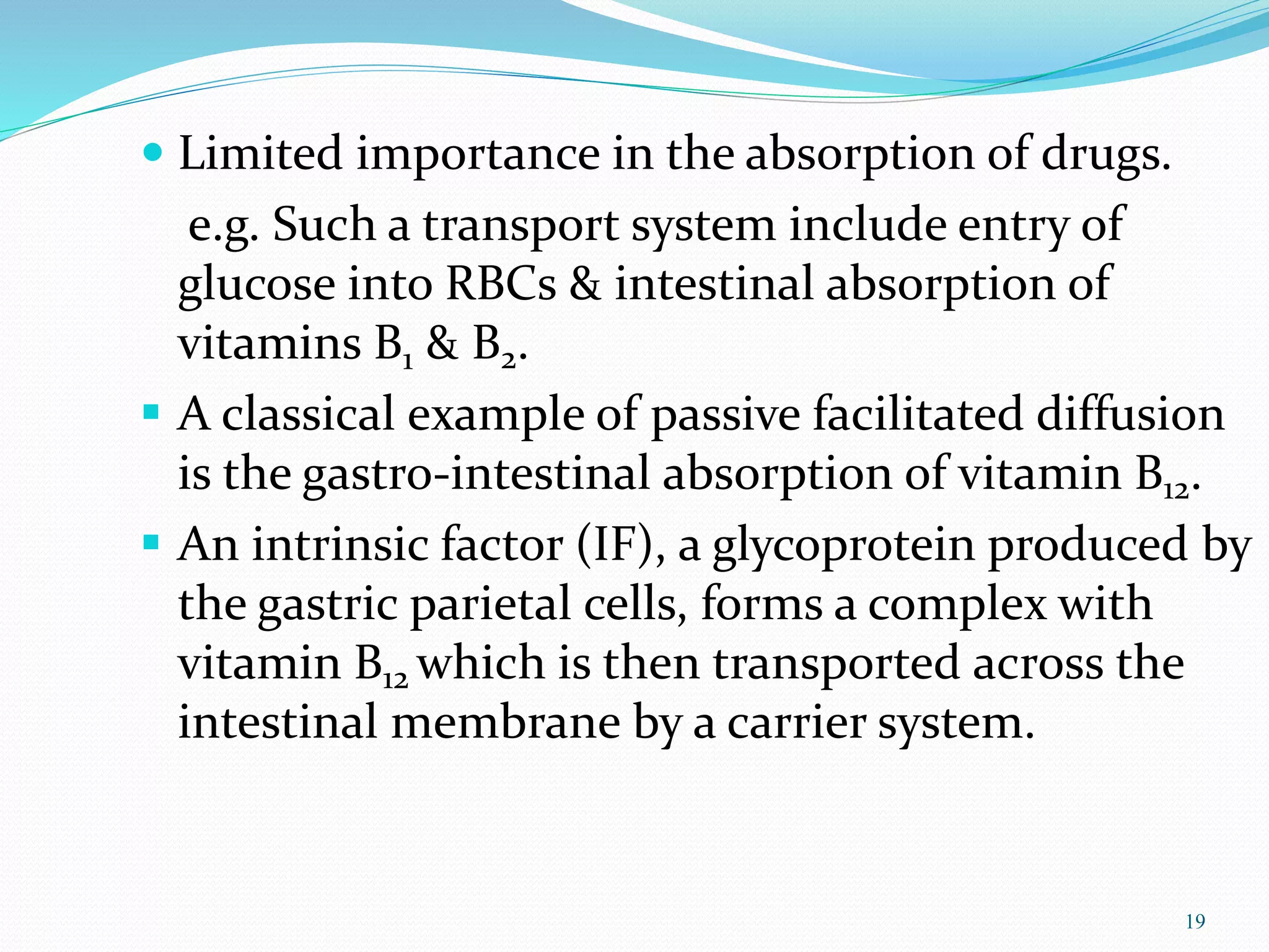 Mechanisms of absorption of drugs | PPTX
