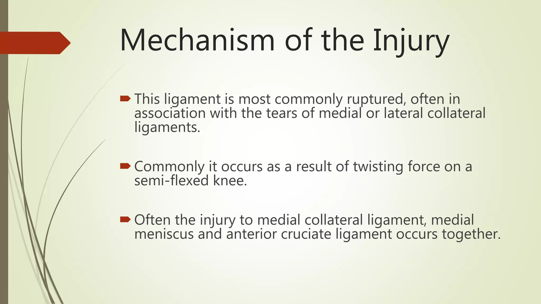 Mechanism of ACL InjURY | PPTX