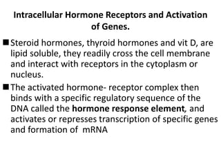 Mechanism of action of hormones | PPT