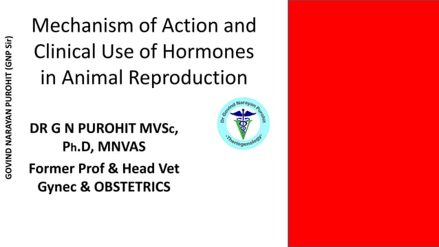 Mechanism Of Action And Clinical Use Of Hormones Ppt
