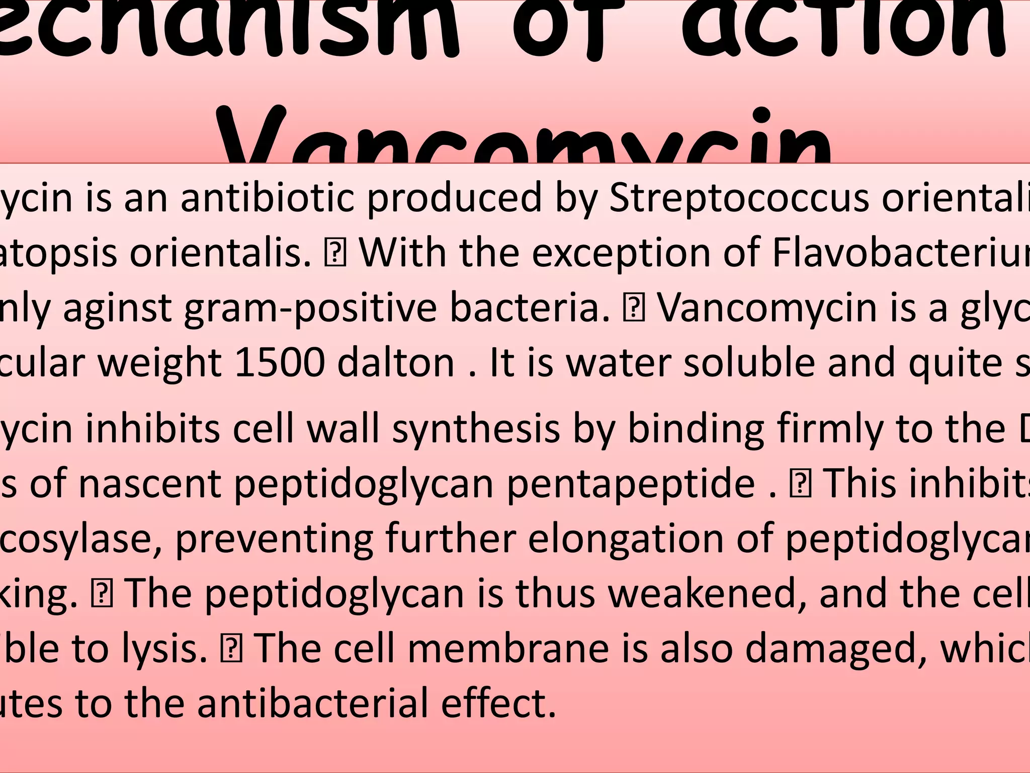 Mechanism of action of antibiotics | PPTX