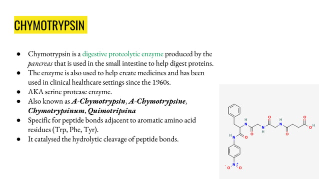 Mechanism of action of Chymotrypsin & Lysozyme.pptx | Chemistry | Science