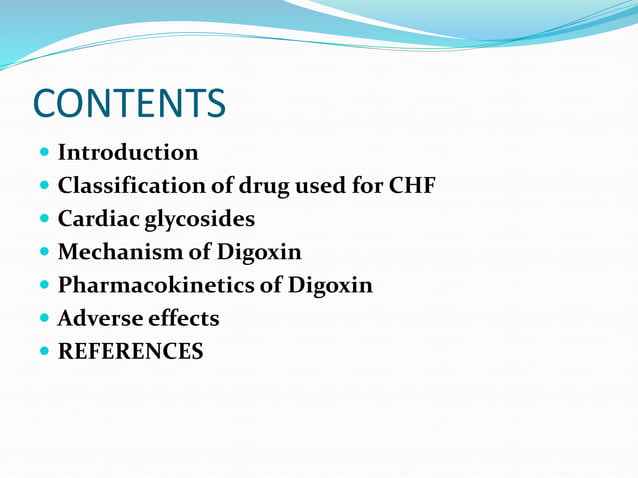 Mechanism of action of digoxin in congestive heart failure | PPTX ...