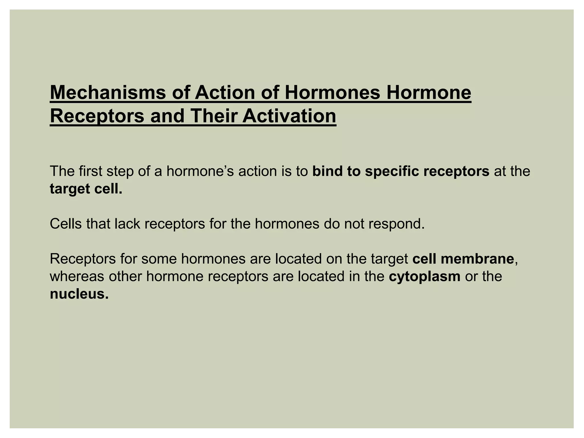 MECHANISM OF ACTION OF HORMONE.pptx