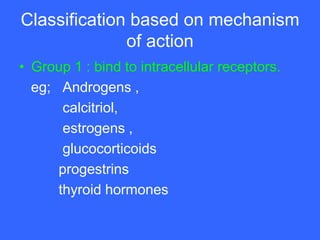 Mechanism of action of hormones | PPT