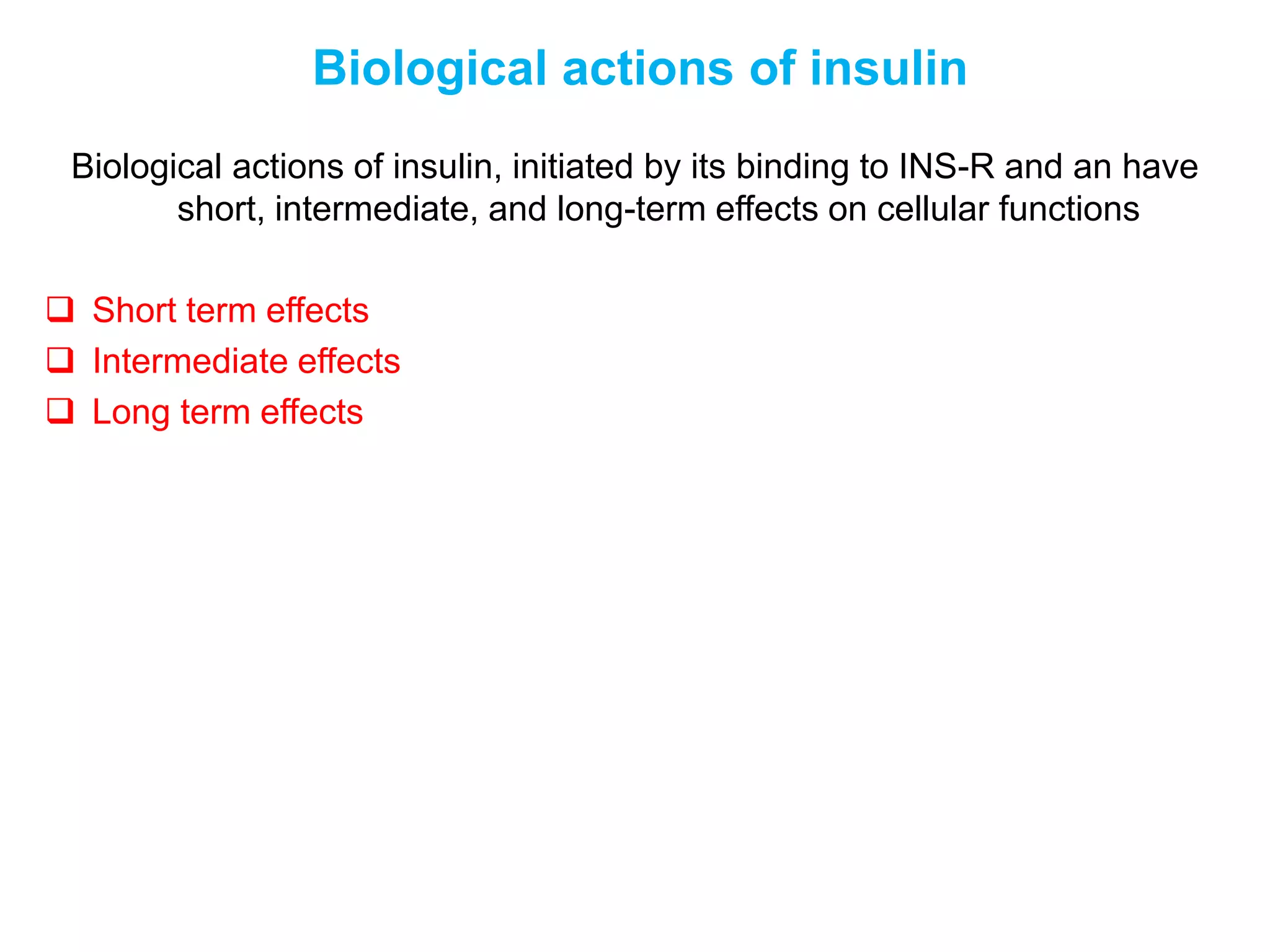 Mechanism of action of insulin | PPTX