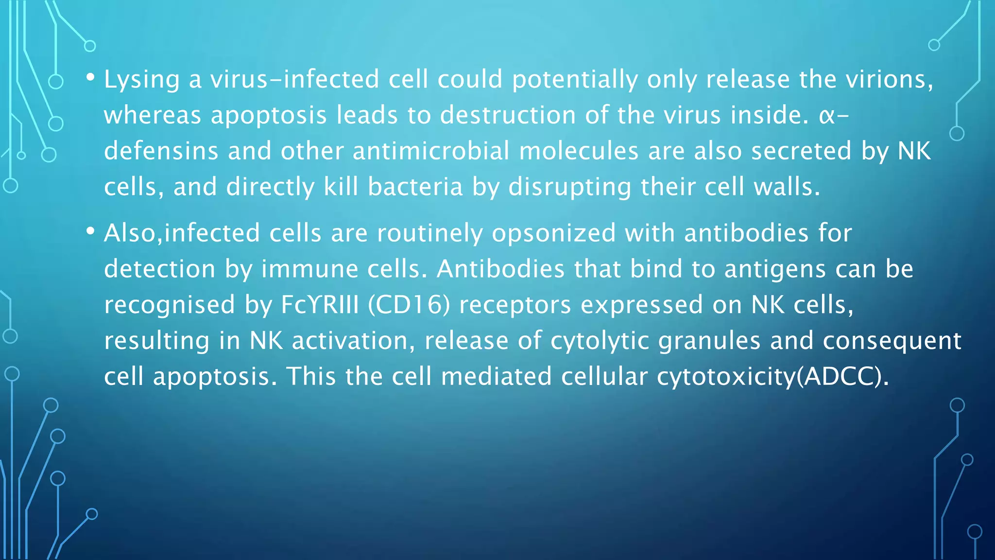 Mechanism of action of nk cells and cd8+ cells | PPTX