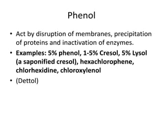 Mechanism of action of various disinfectants.pptx