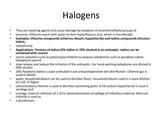 Mechanism of action of various disinfectants.pptx