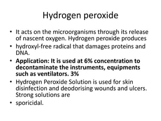 Mechanism of action of various disinfectants.pptx