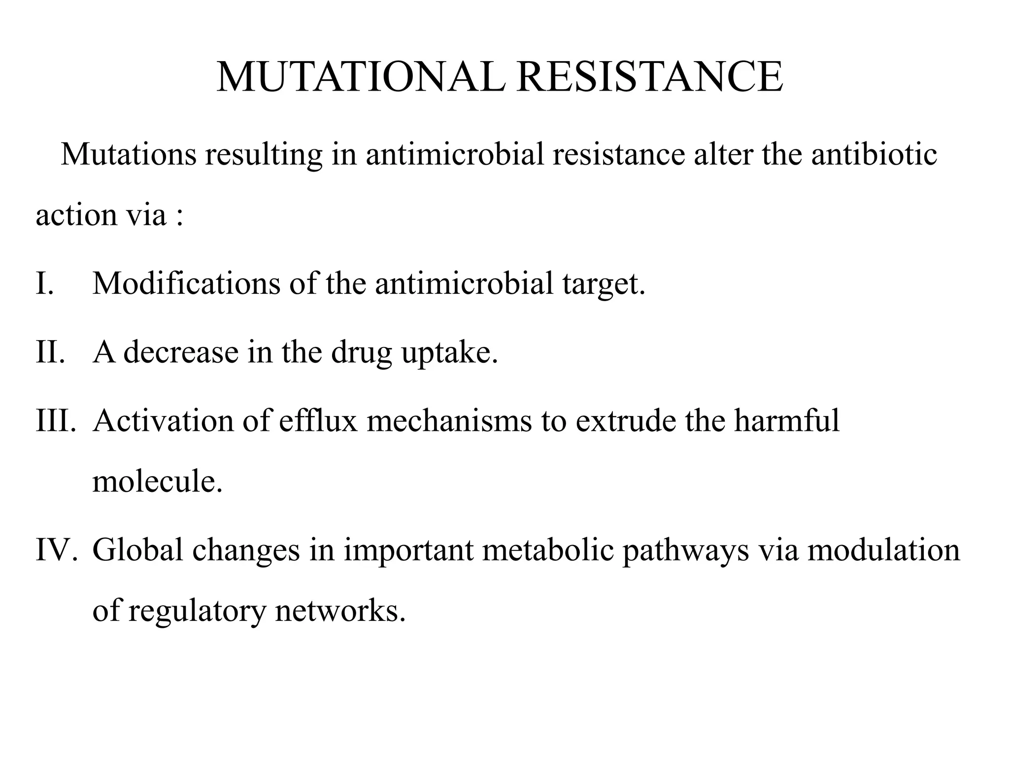 Mechanism of antibiotic resistance | PPTX