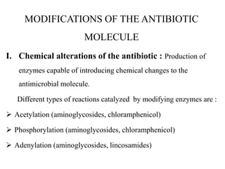 Mechanism of antibiotic resistance | PPTX