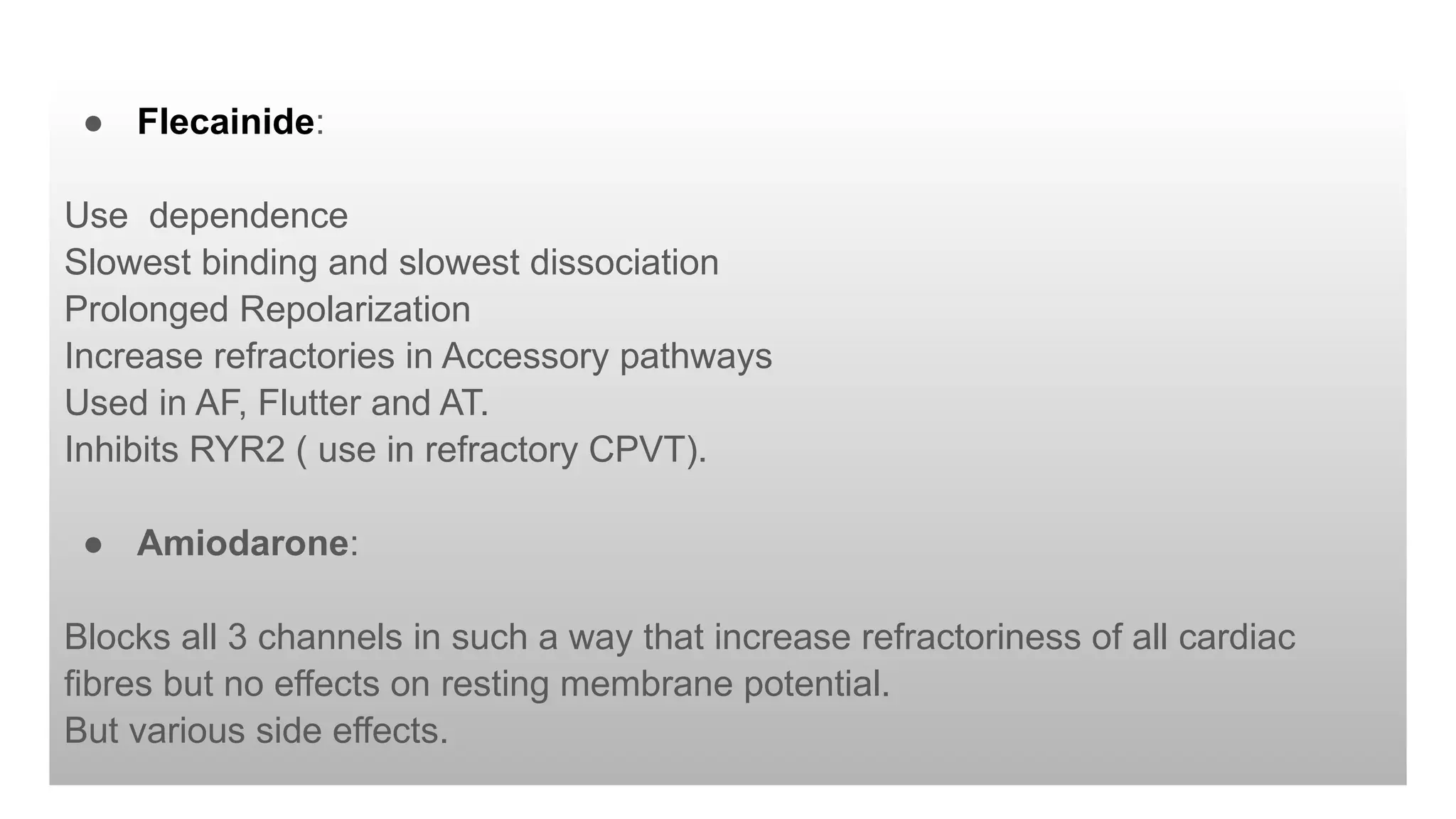 Mechanism of Arrhythmias and mechanism of drugs for respective ...