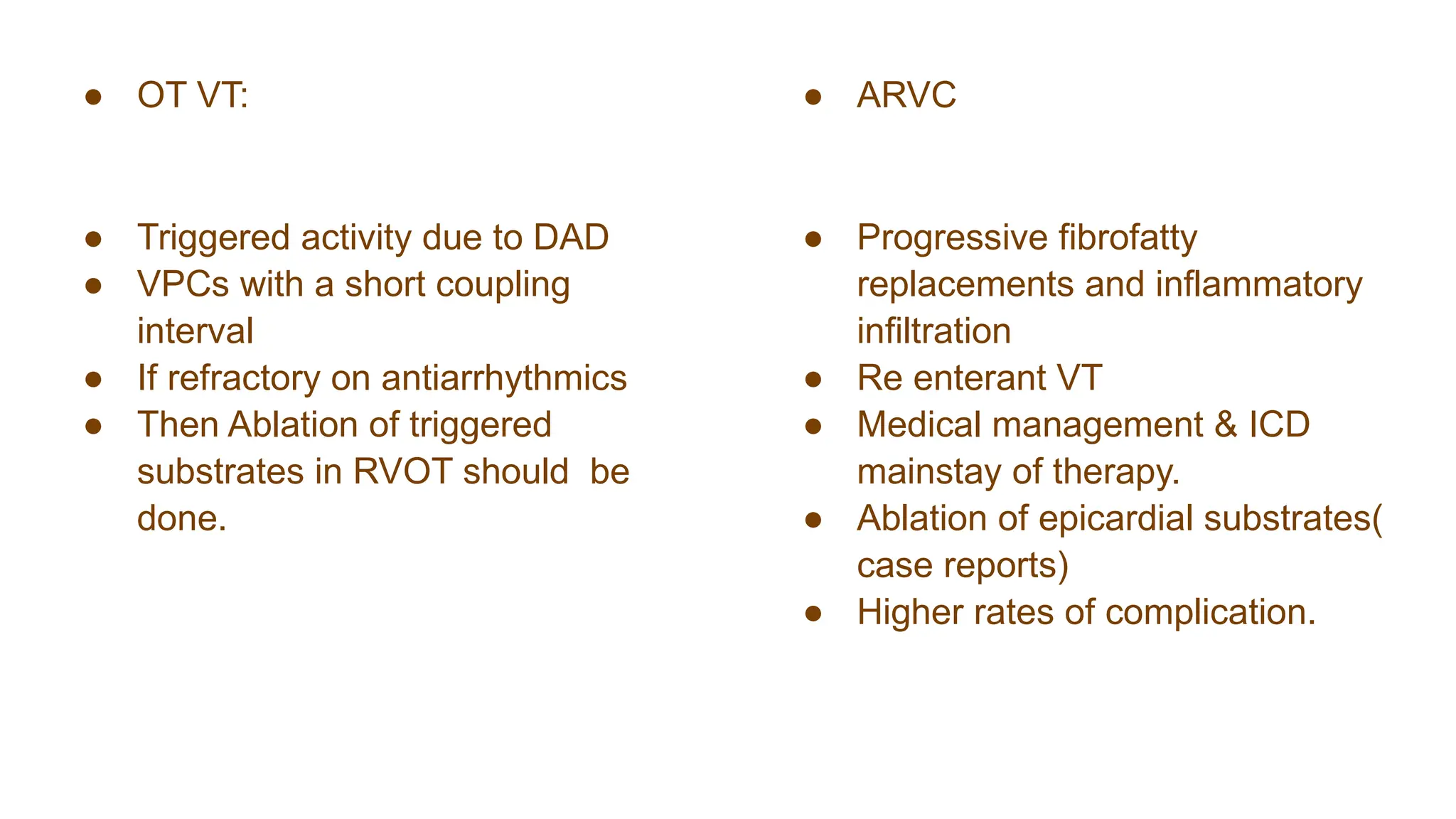 Mechanism of Arrhythmias and mechanism of drugs for respective ...