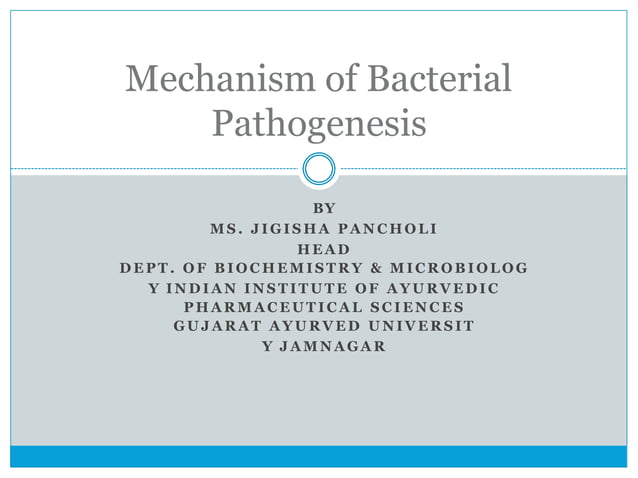 Bacterial pathogenesis | PPT