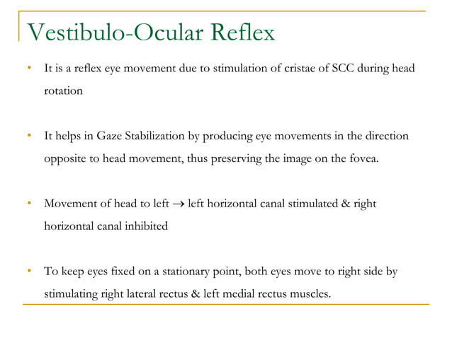 Mechanism of balance & vestibular function test Dr Utkal Mishra | PPSX ...