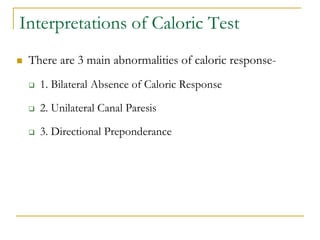 Mechanism of balance & vestibular function test Dr Utkal Mishra | PPSX