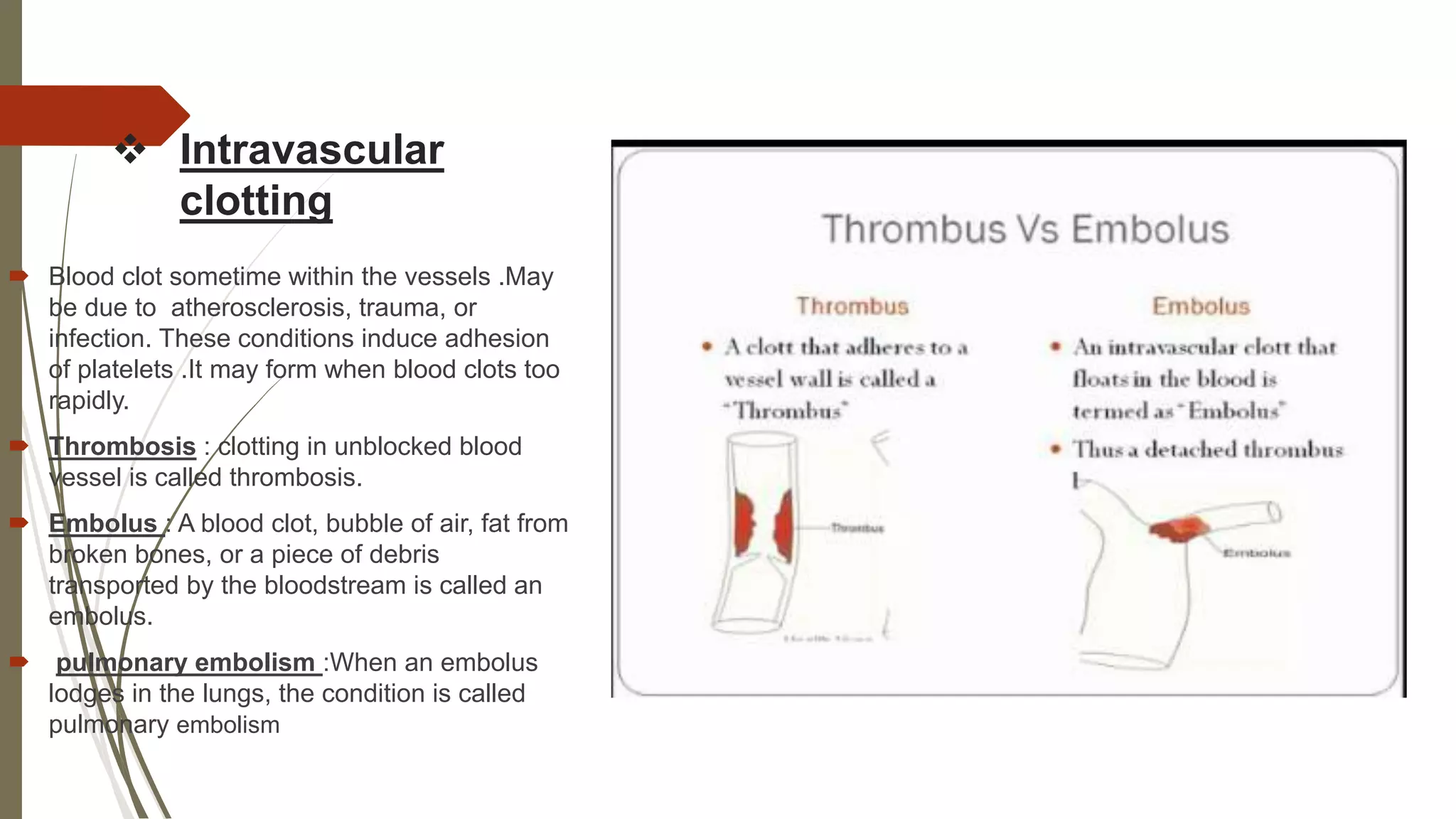 Mechanism of blood clotting | PPTX