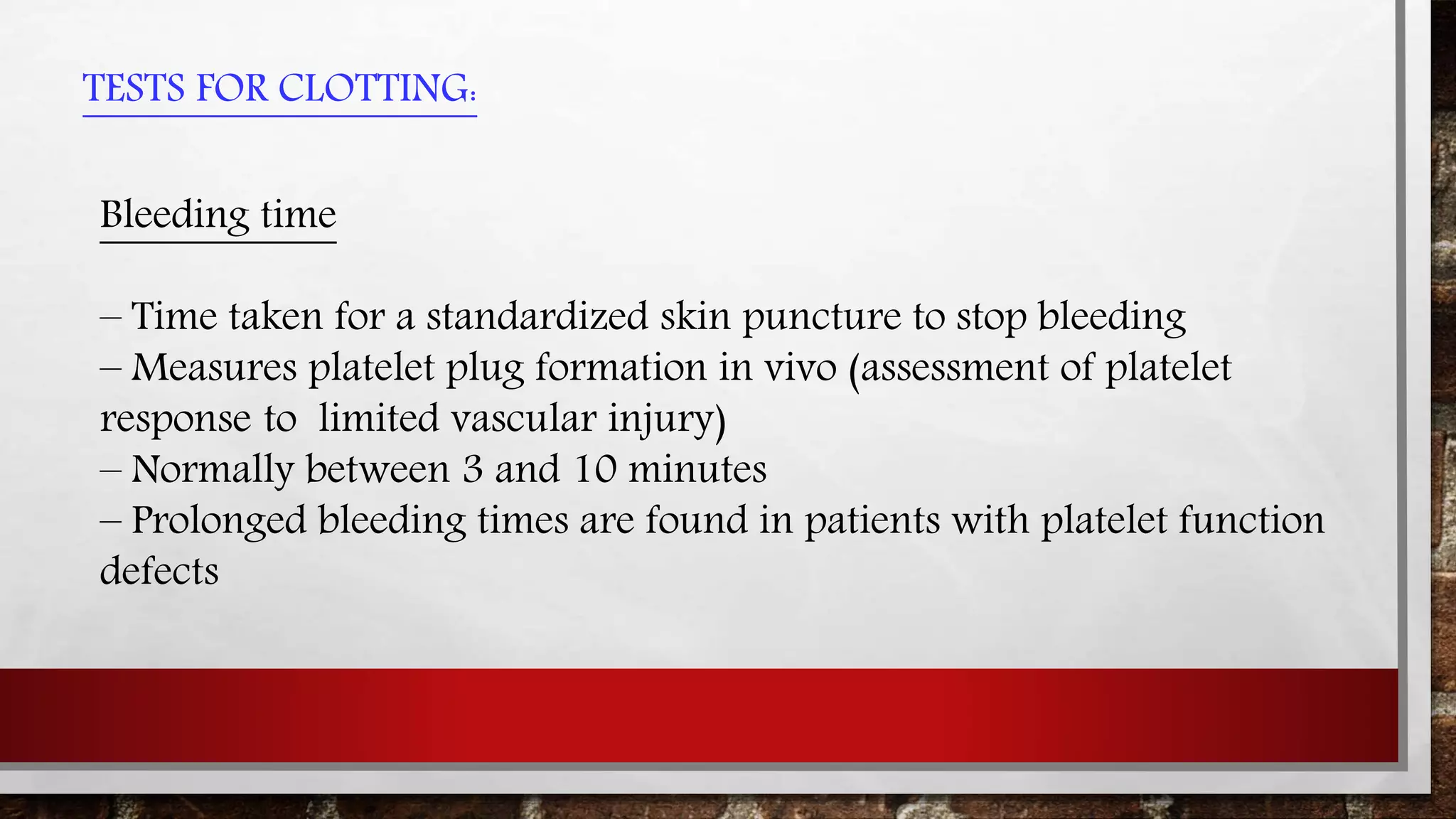 Mechanism of blood clotting and blood dyscrasias | PPTX