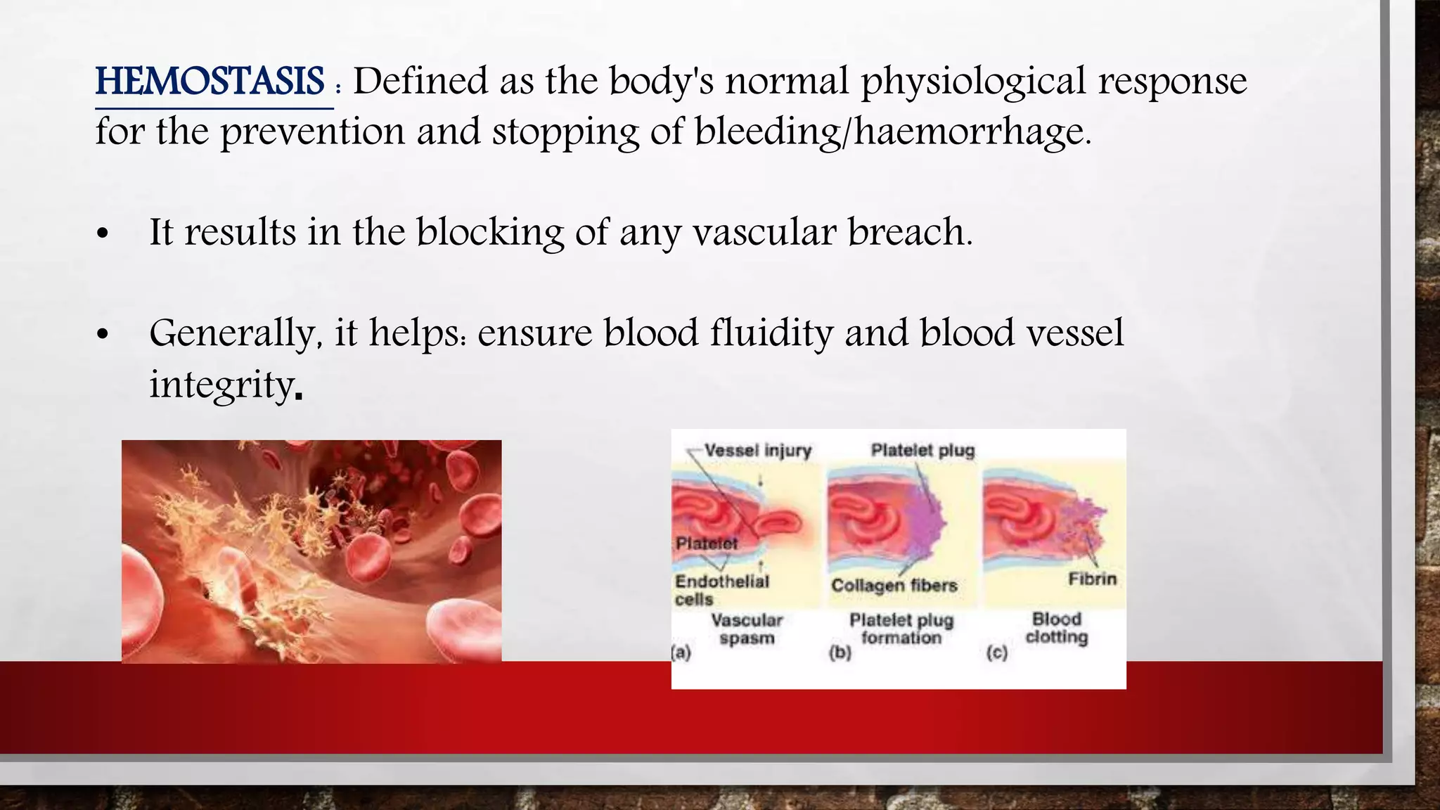 Mechanism of blood clotting and blood dyscrasias | PPTX