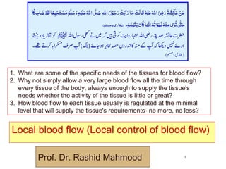 Mechanism of blood flow control-I | PPT