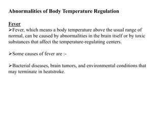 Mechanism of body temperature | PPTX