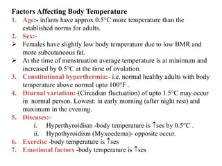 Mechanism of body temperature | PPTX