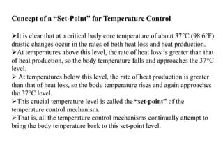 Mechanism of body temperature | PPTX