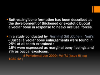 Mechanism of bone loss and patterns of bone loss | PPTX
