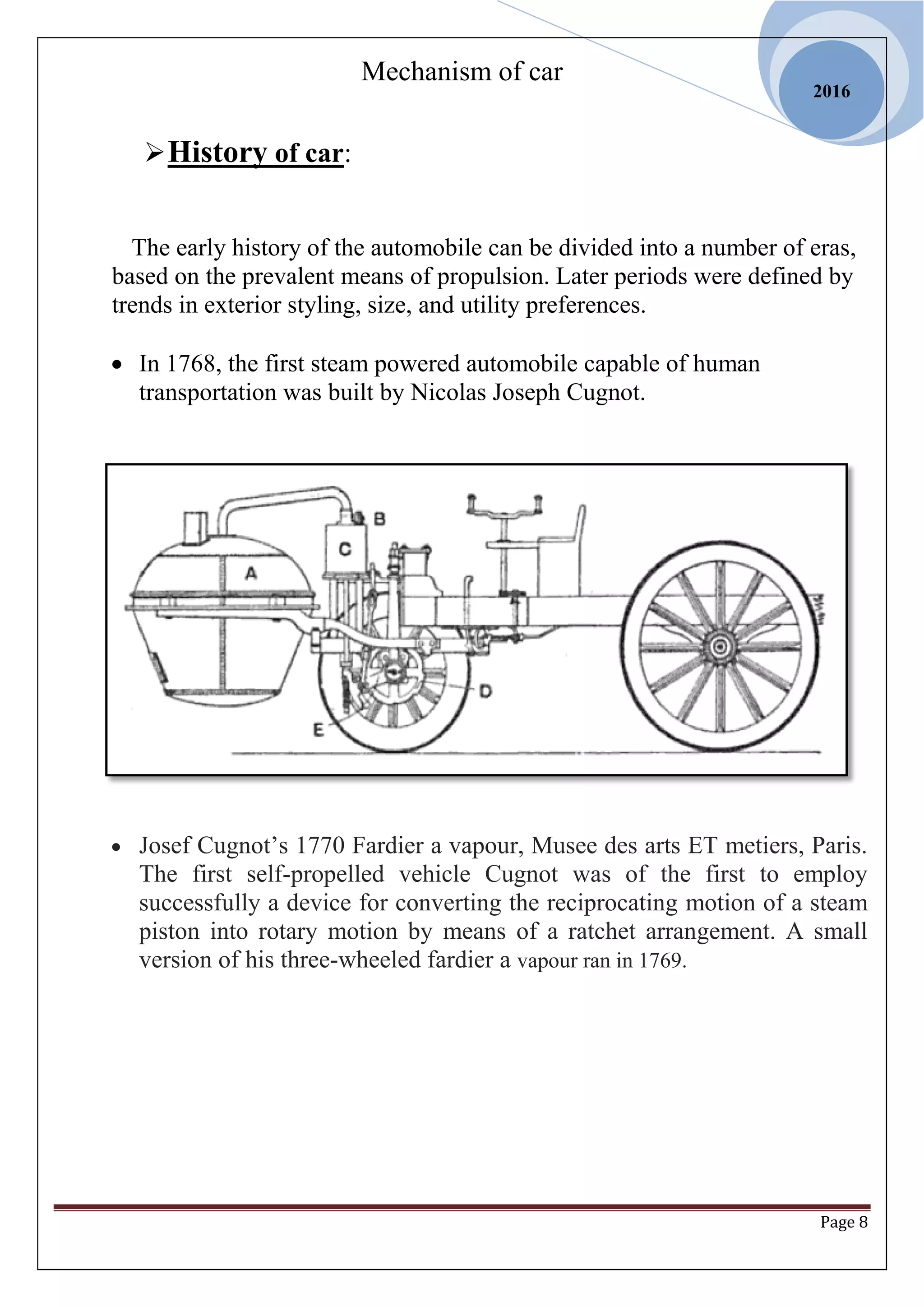 Mechanism of car | PDF