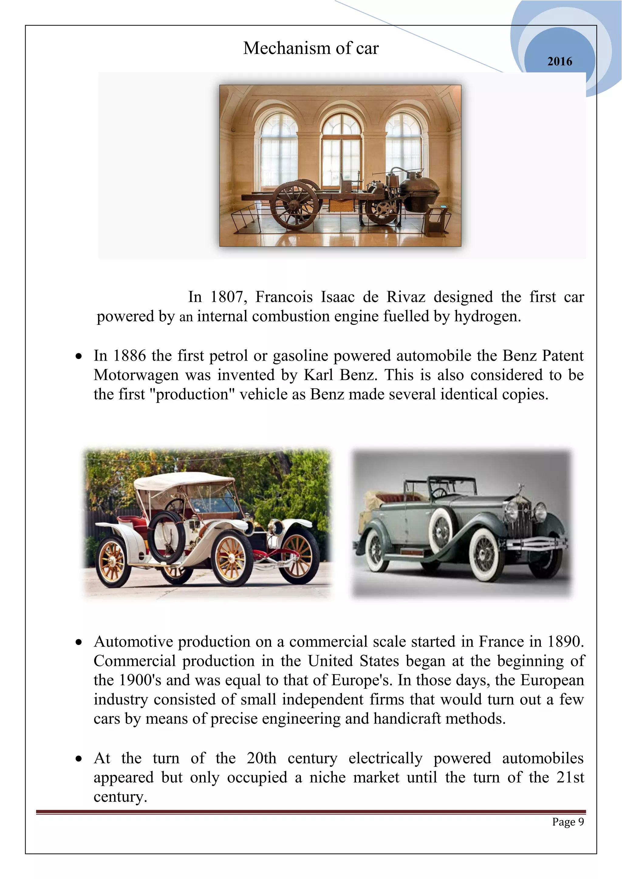 Mechanism of car | PDF | Chemistry | Science