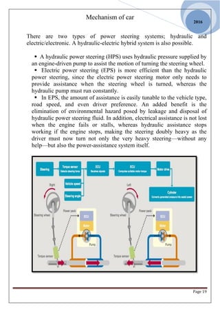 Mechanism of car | PDF