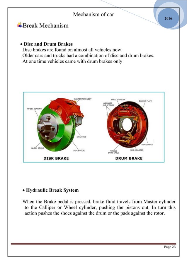 Mechanism of car | PDF | Chemistry | Science