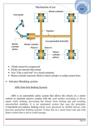 Mechanism of car | PDF