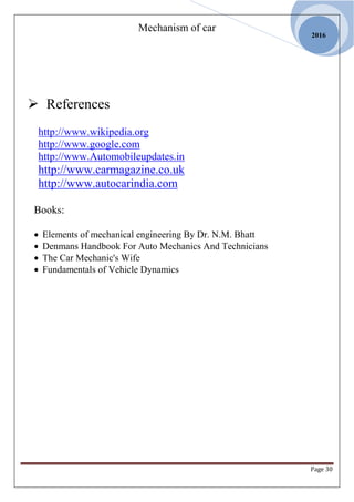 Mechanism of car | PDF