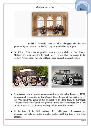 Mechanism of car | PDF | Chemistry | Science