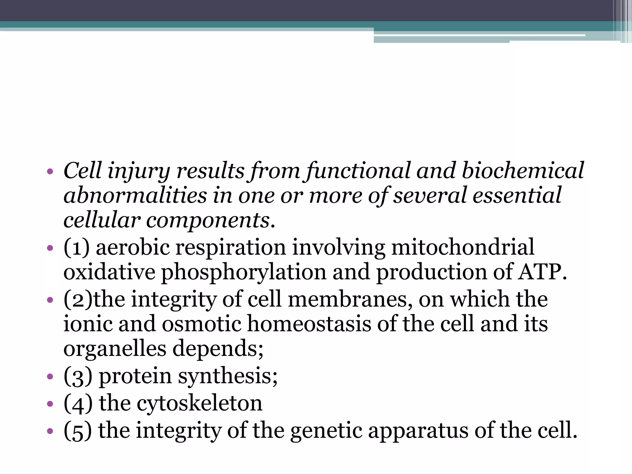 Mechanism of cell injury | PPTX