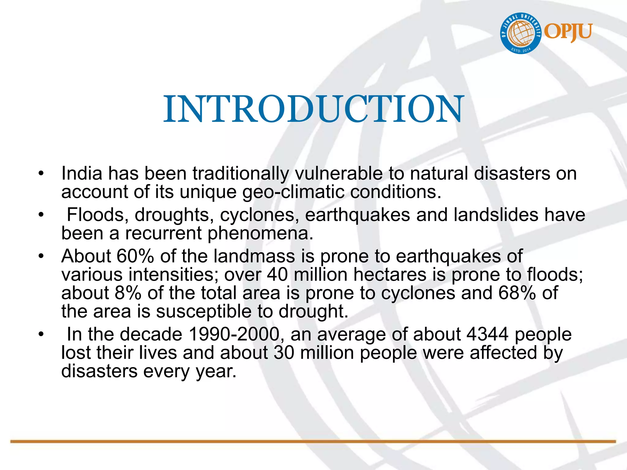 Mechanism of disaster management in india | PPTX