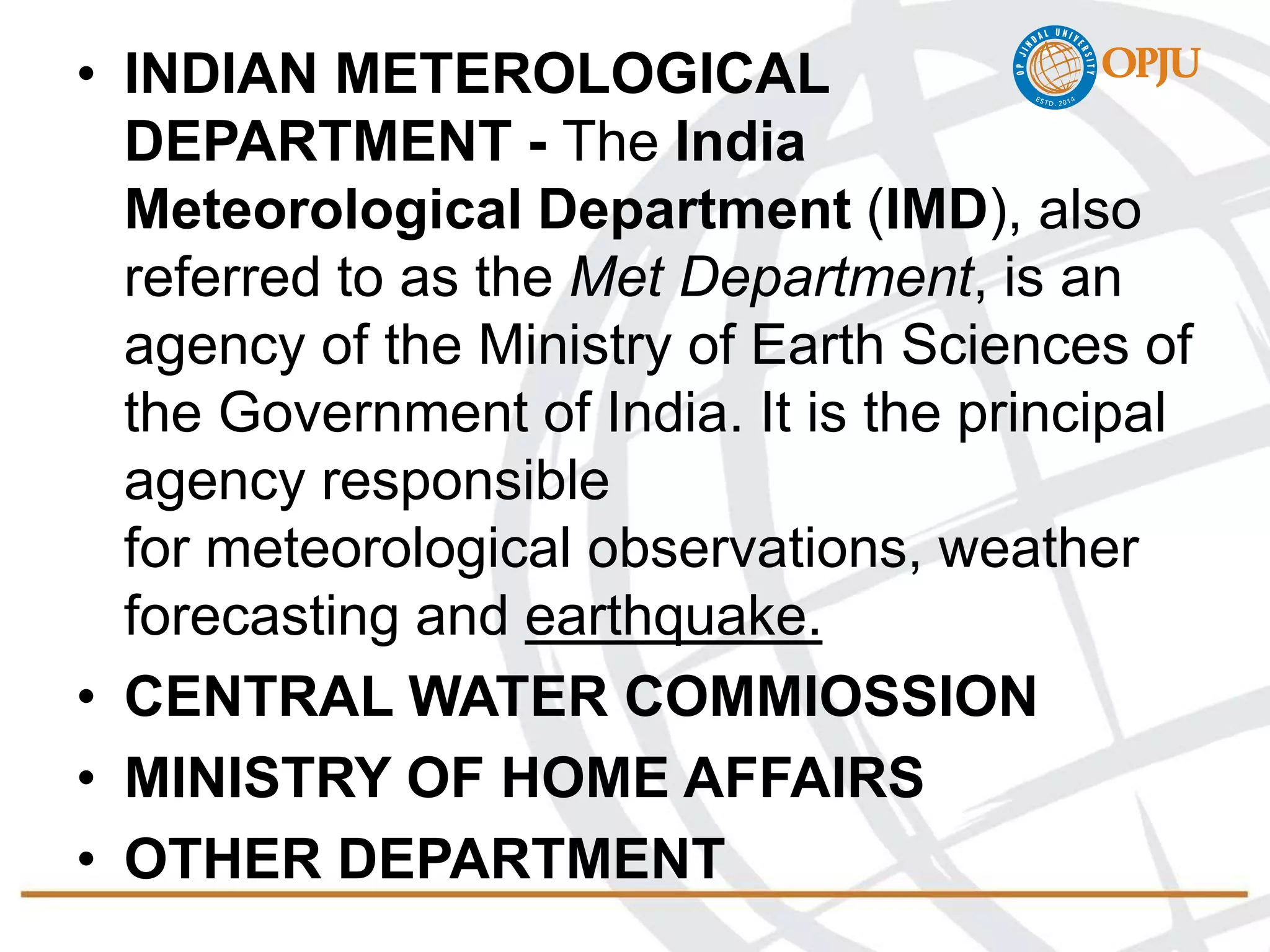 Mechanism of disaster management in india | PPTX